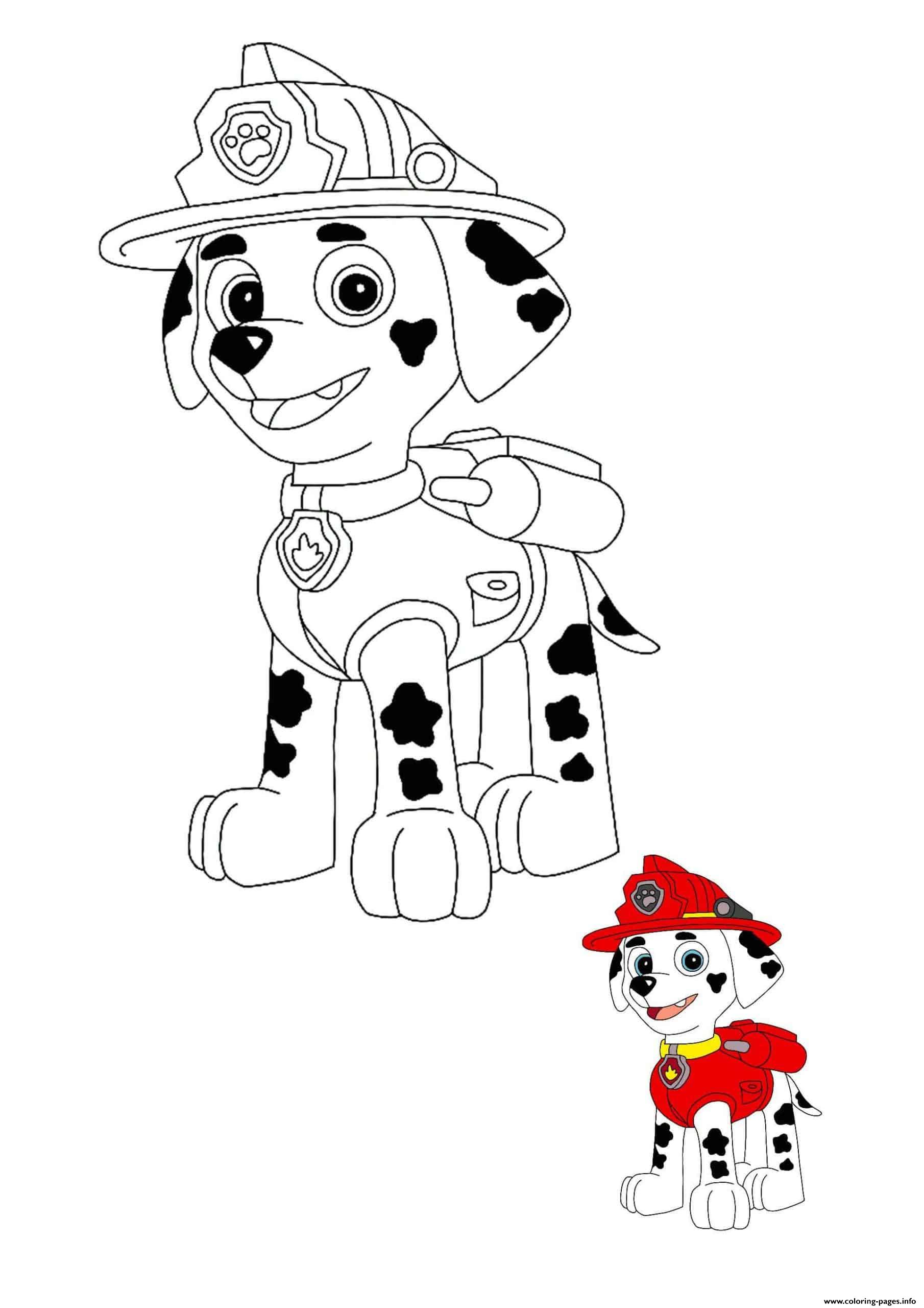 PAW Patrol Mighty Pups Super Coloring Pages Marshall Coloring Pages 